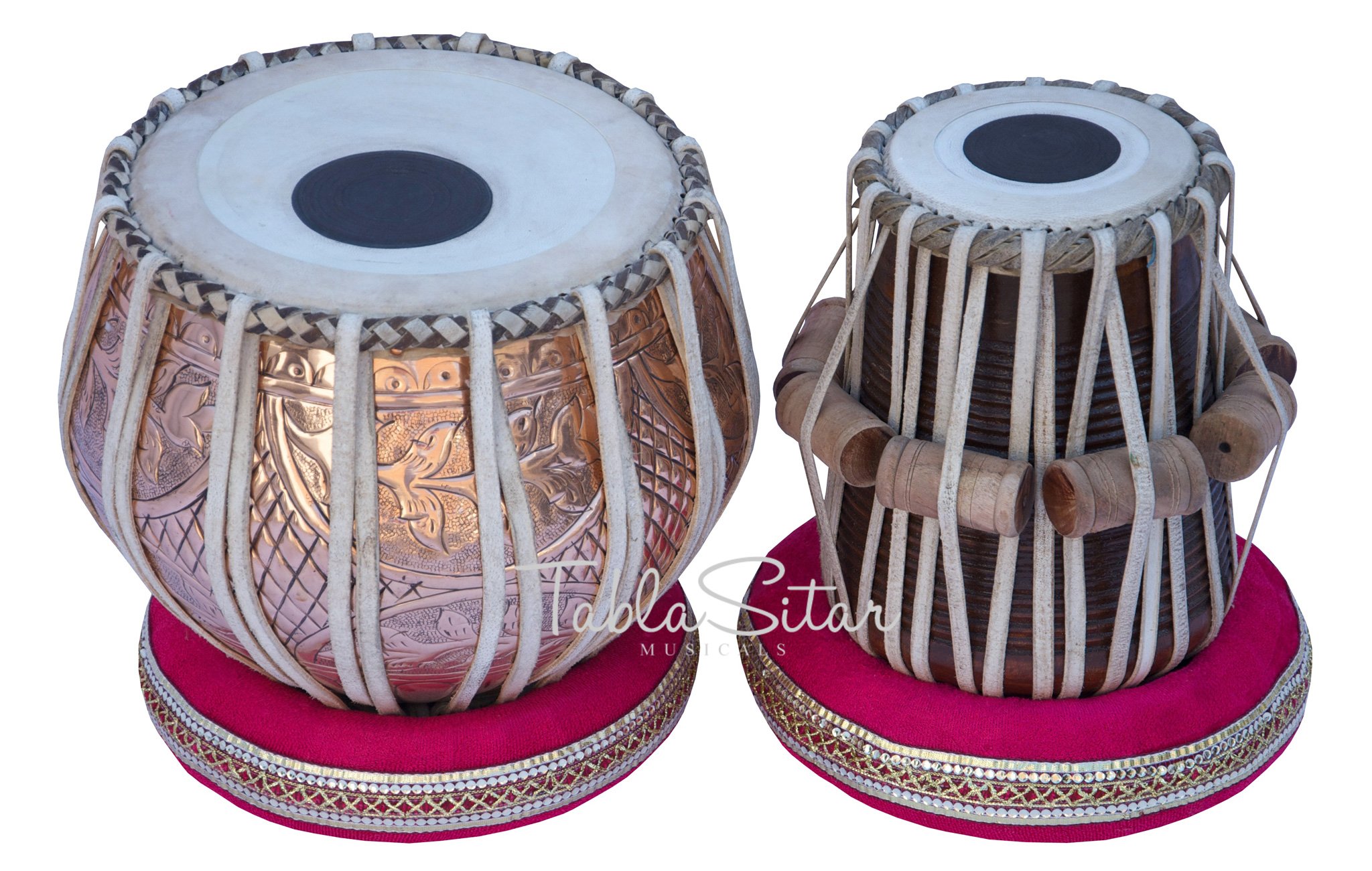 Tabla Drum Set by Maharaja Musicals, Professional, 3.5 Kg Copper Bayan ...