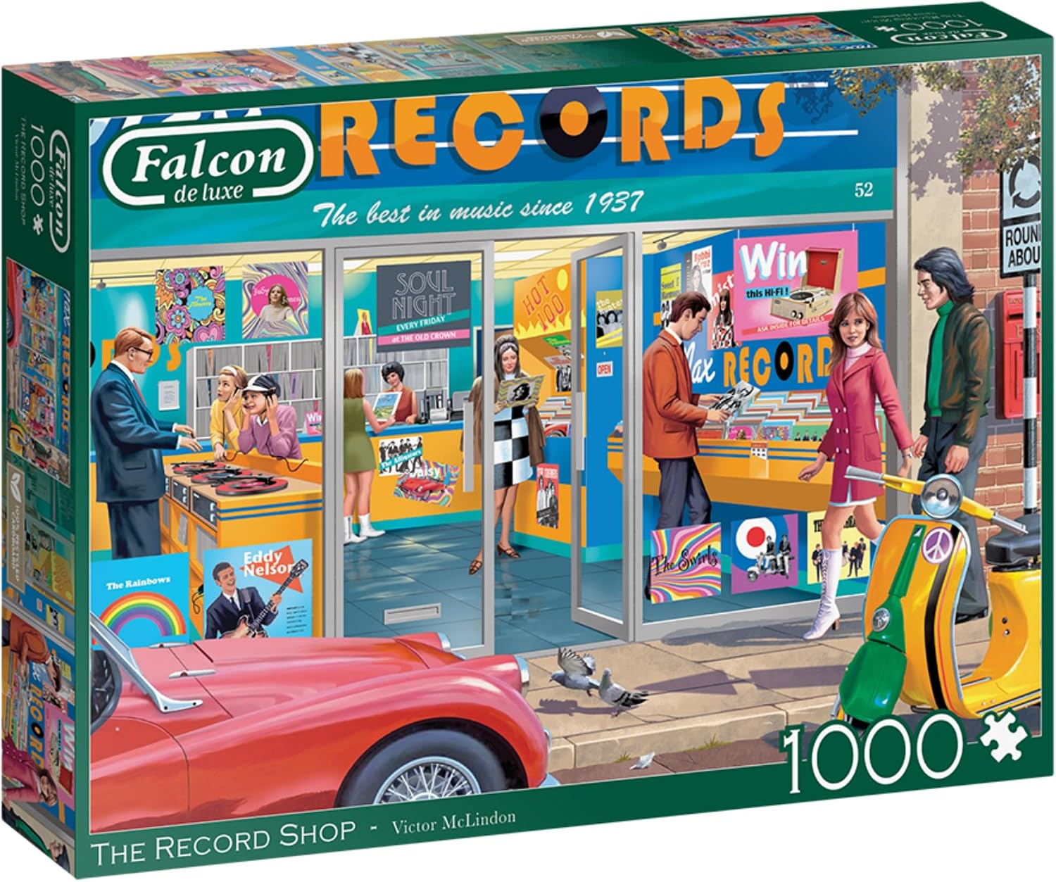 Falcon The Record Shop - 1000 Piece Jigsaw Puzzle for Adults ...