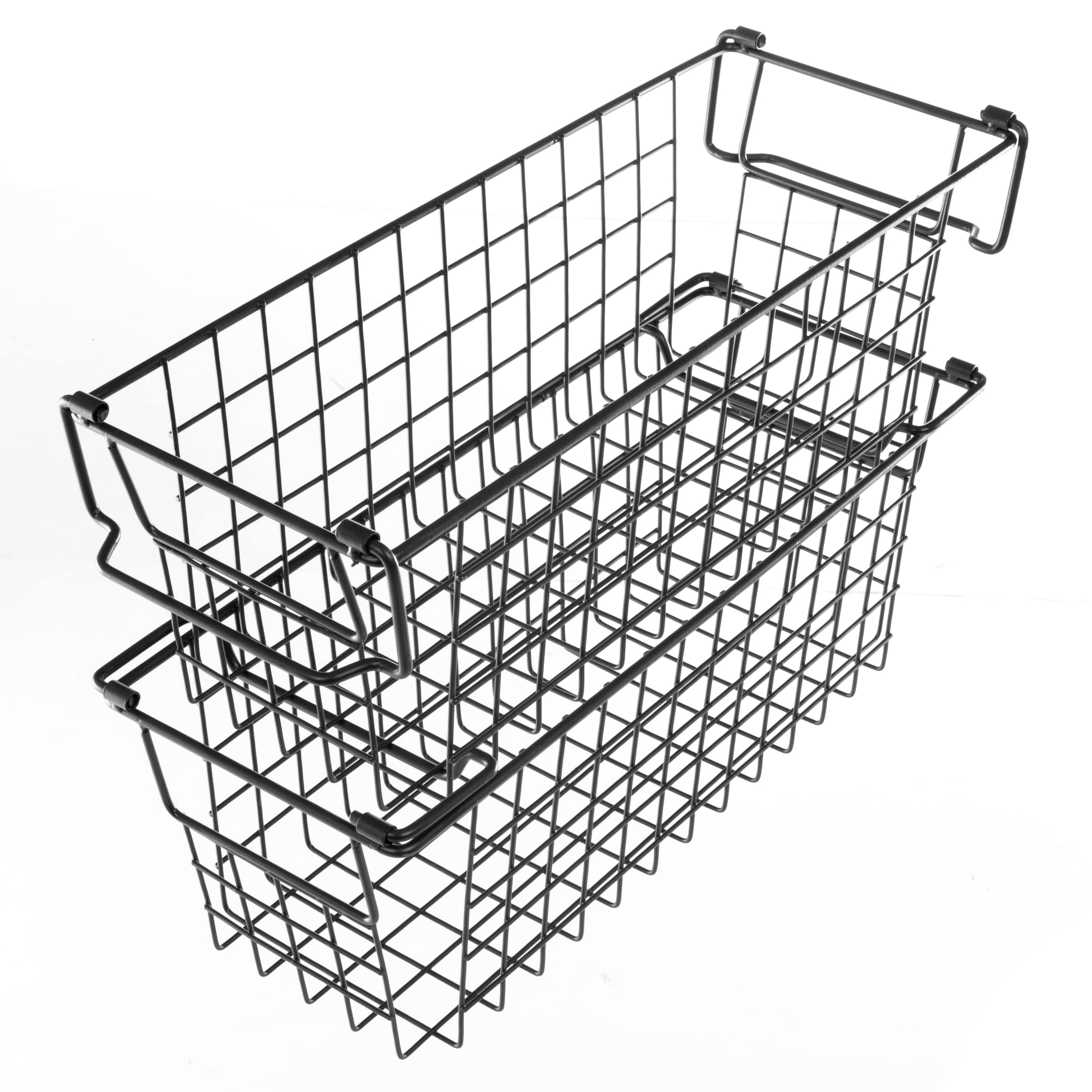 Amazon.com: Home-Complete Nesting Storage Bins Stackable Wire Baskets ...