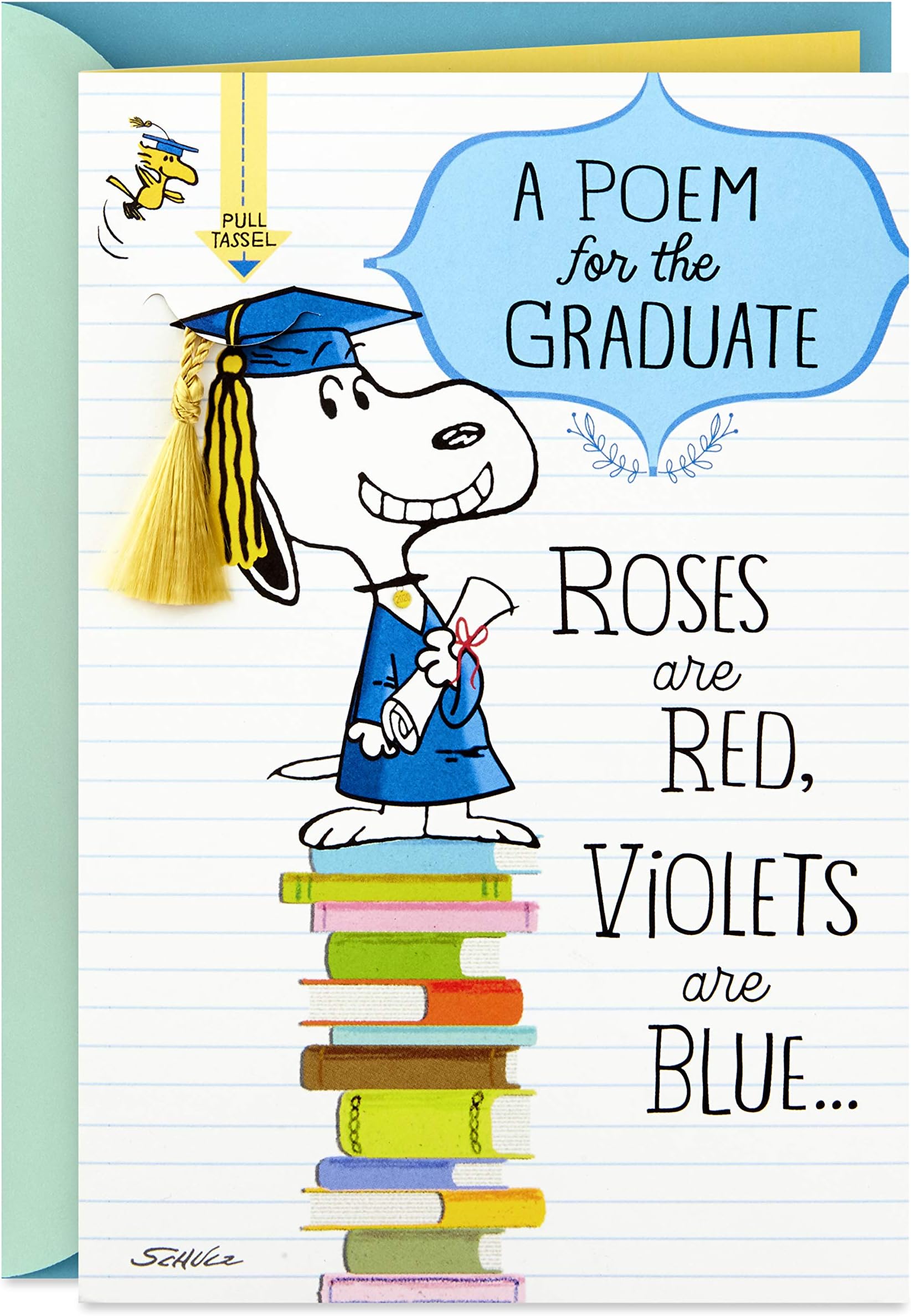 Hallmark Peanuts Graduation Card with Sound (Snoopy, Cap and Gown ...