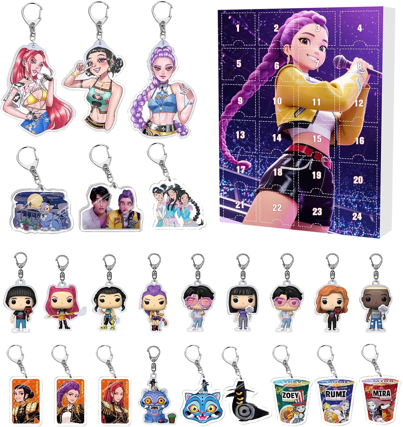 Demon Movie Hunters Korean Idol Advent Calendars 2025,24 Days of ...