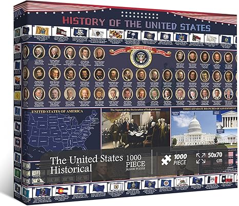 Amazon.com: American History 2025 Jigsaw Puzzles 1000 Pieces, United ...