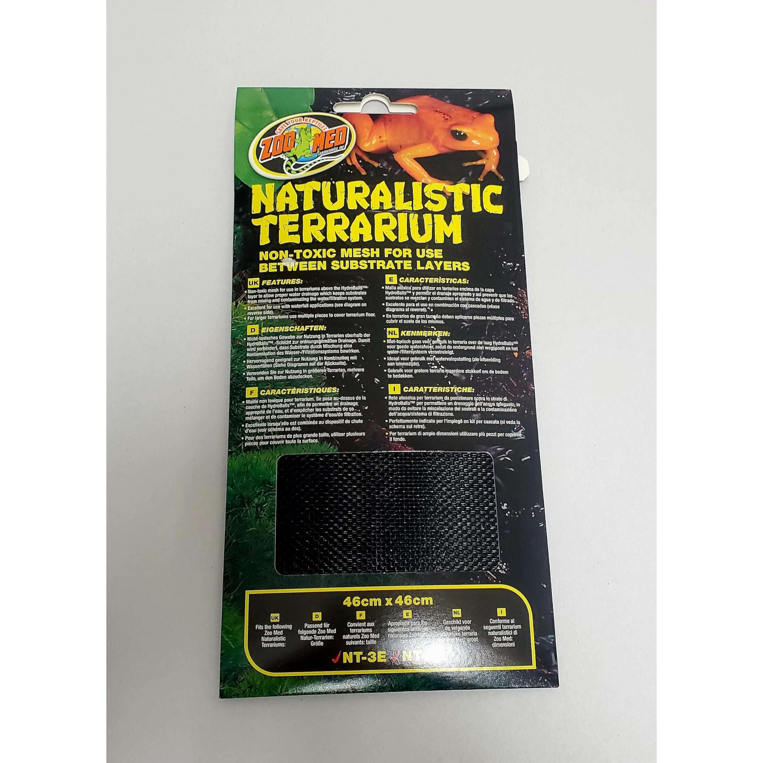 ZooMed Naturalistic Terrarium Mesh Between Substrate Layers 46cm x 46cm ...