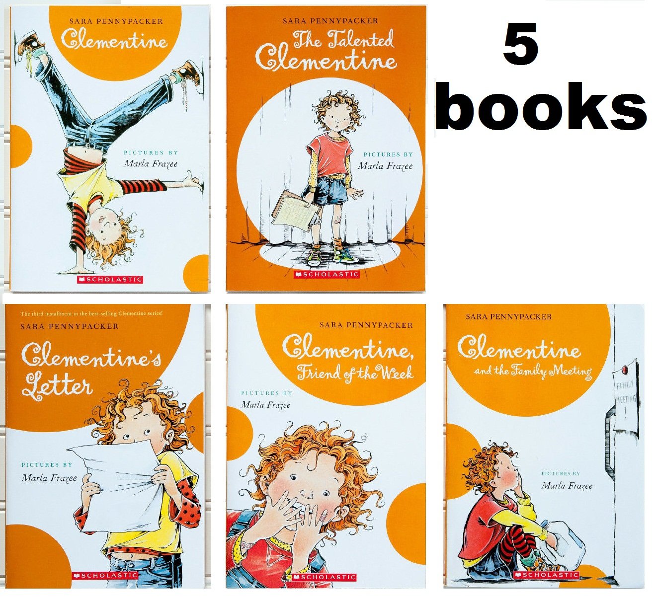 Sara Pennypacker CLEMENTINE Series SET , Books 1-5 (#1 - Clementine #2 ...