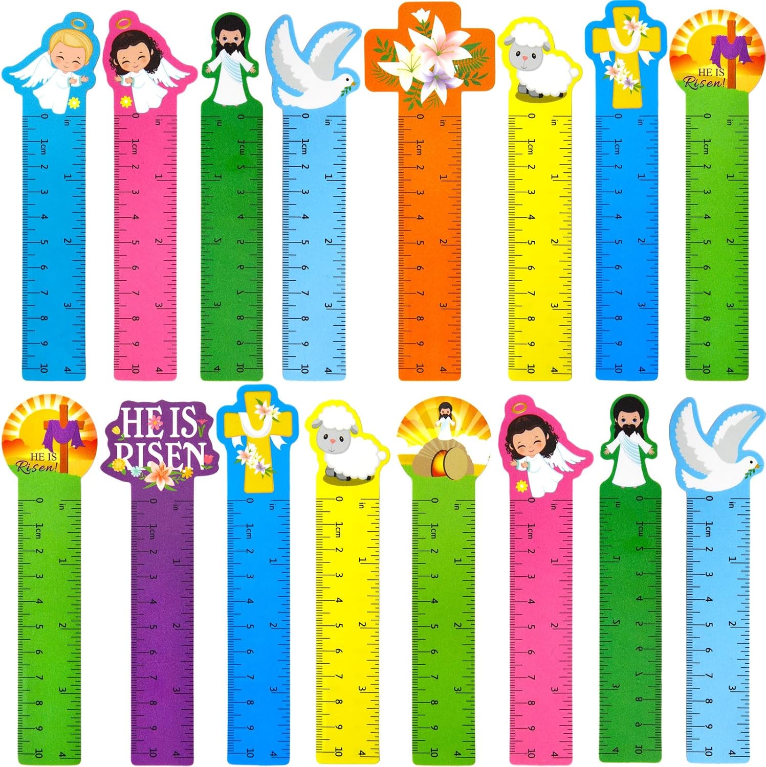 Amazon.com: 50pcs Religious Bookmarks Rulers for Kids Juses Bookmarks ...