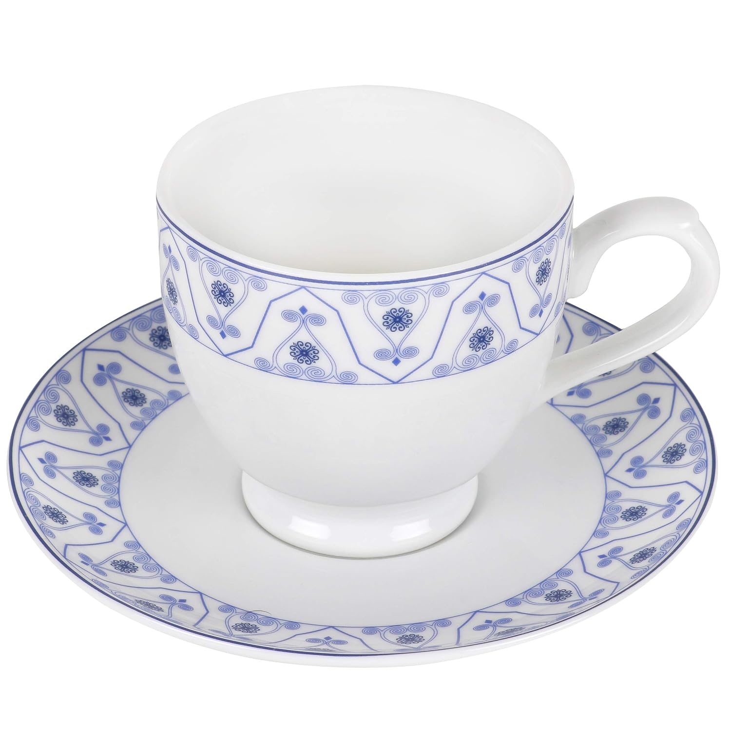 Buy Hitkari Potteries -17318 Cup & Saucer Set of 12pcs for 6| for ...