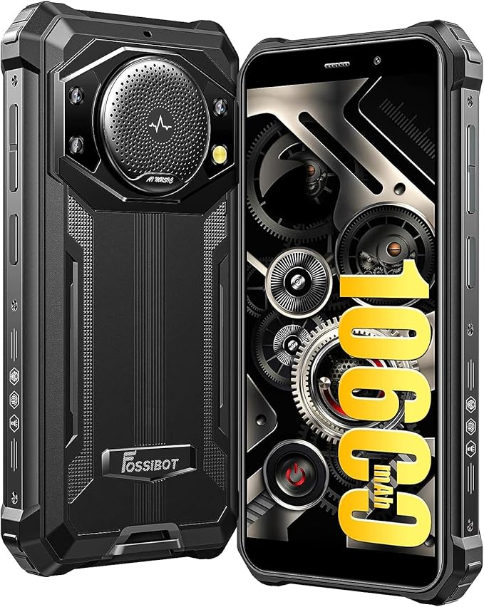 Amazon.com: FOSSIBOT F101 Rugged Smartphone - 10600mAh Battery, 123dB ...