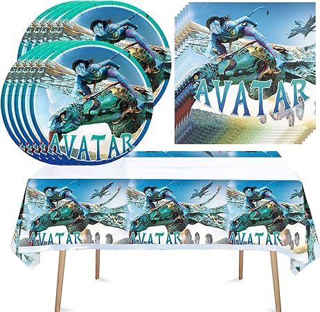 Amazon.com: 41PACK Avatars Party Supplies include 20 plates, 20 napkins ...