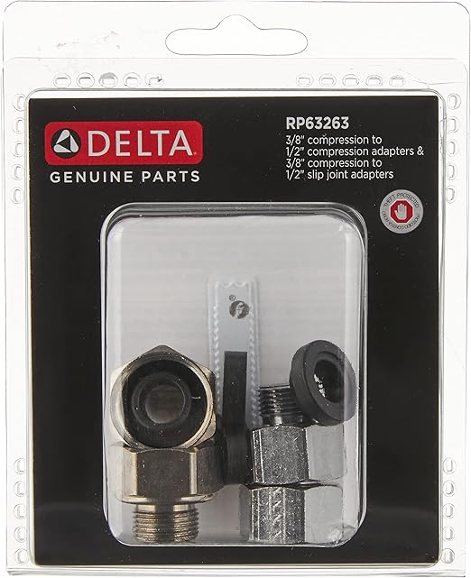 Delta Faucet RP63263, Chrome,1/2' x 3/8' - Faucet Aerators And Adapters ...