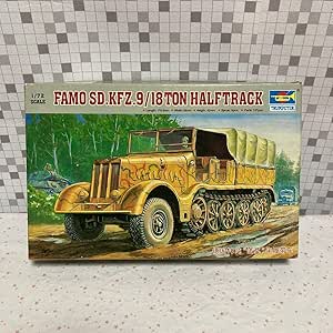 Amazon.co.jp: csg Trumpeter 1/72 Scale Plastic Model FAMO Sd.Kfz.9/18t Half Track : Hobbies