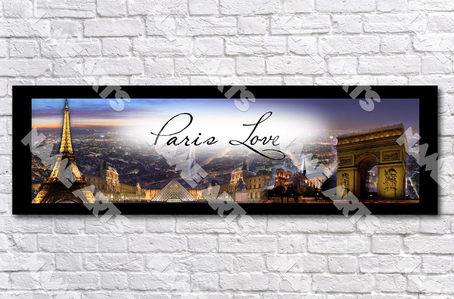 Amazon.com: Personalized/Customized Paris City Scene Name Poster with ...
