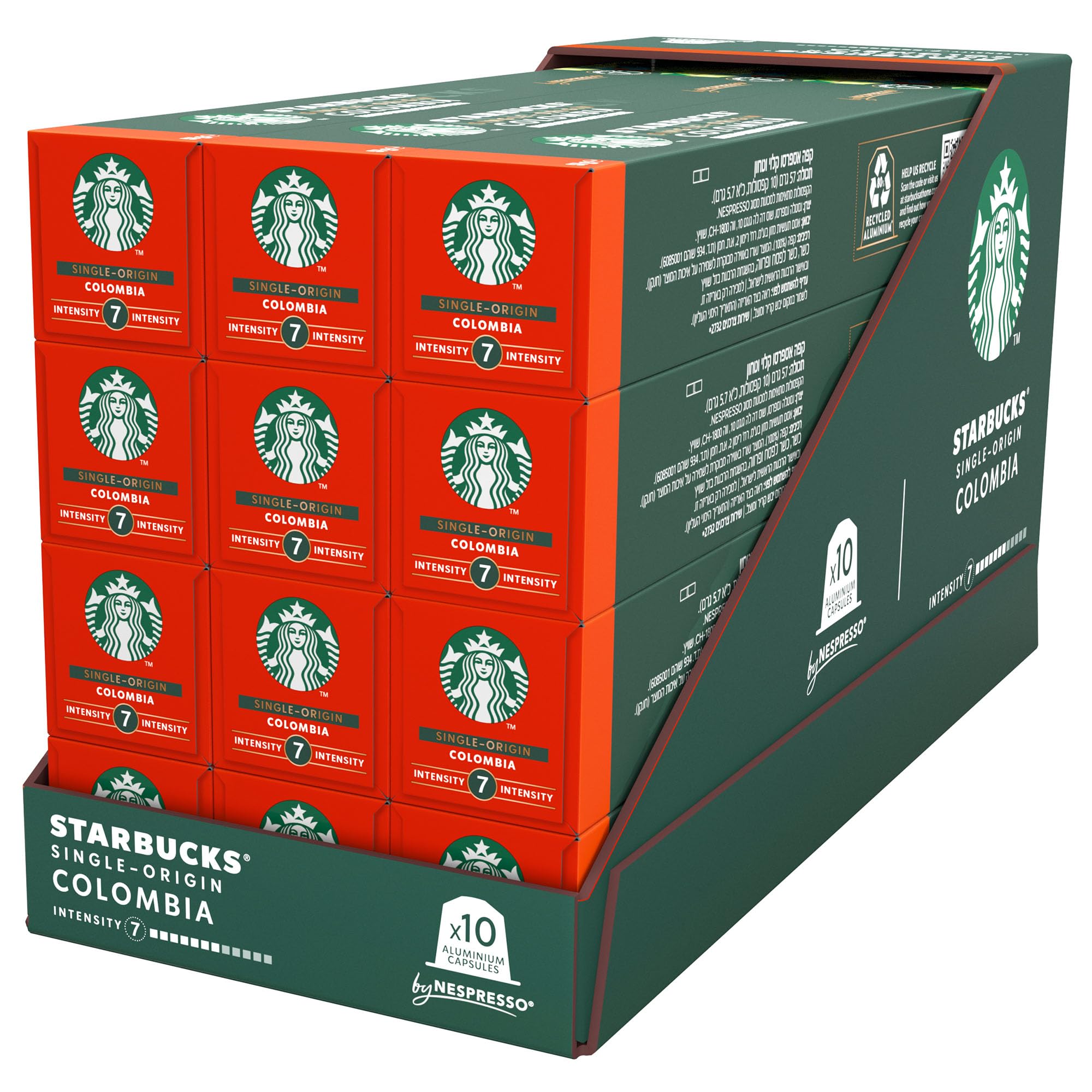 Starbucks Single Origin Colombia by Nespresso Capsules, 57g, Pack of 12: Buy Online at Best ...