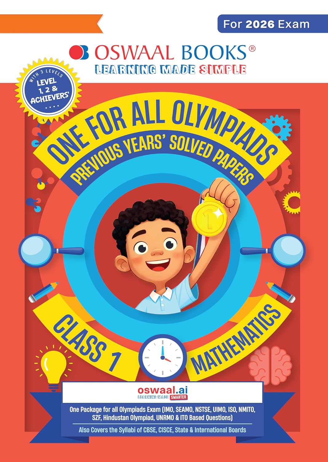 Buy Oswaal One For All Olympiads Class 1 Maths Prep-Guide Book ...