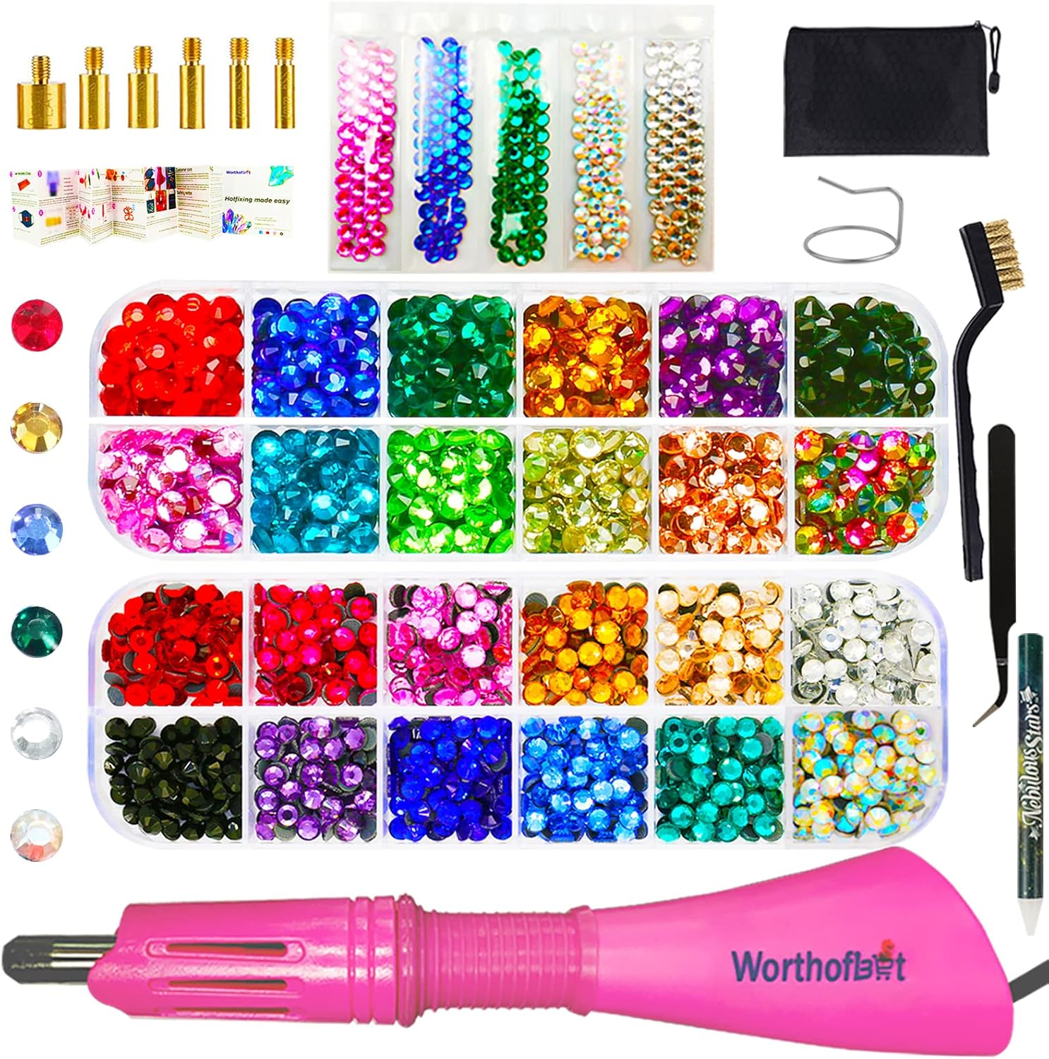 Amazon.com: Hotfix Rhinestone Applicator Tool, Hot Fixed Applicator ...