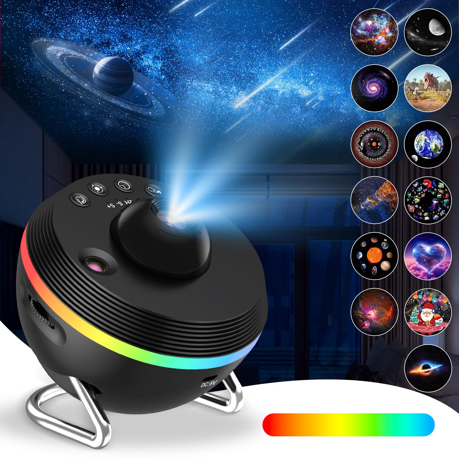 Viitech Galaxy Projector, 13 Film Discs Planetarium HD Image Star ...