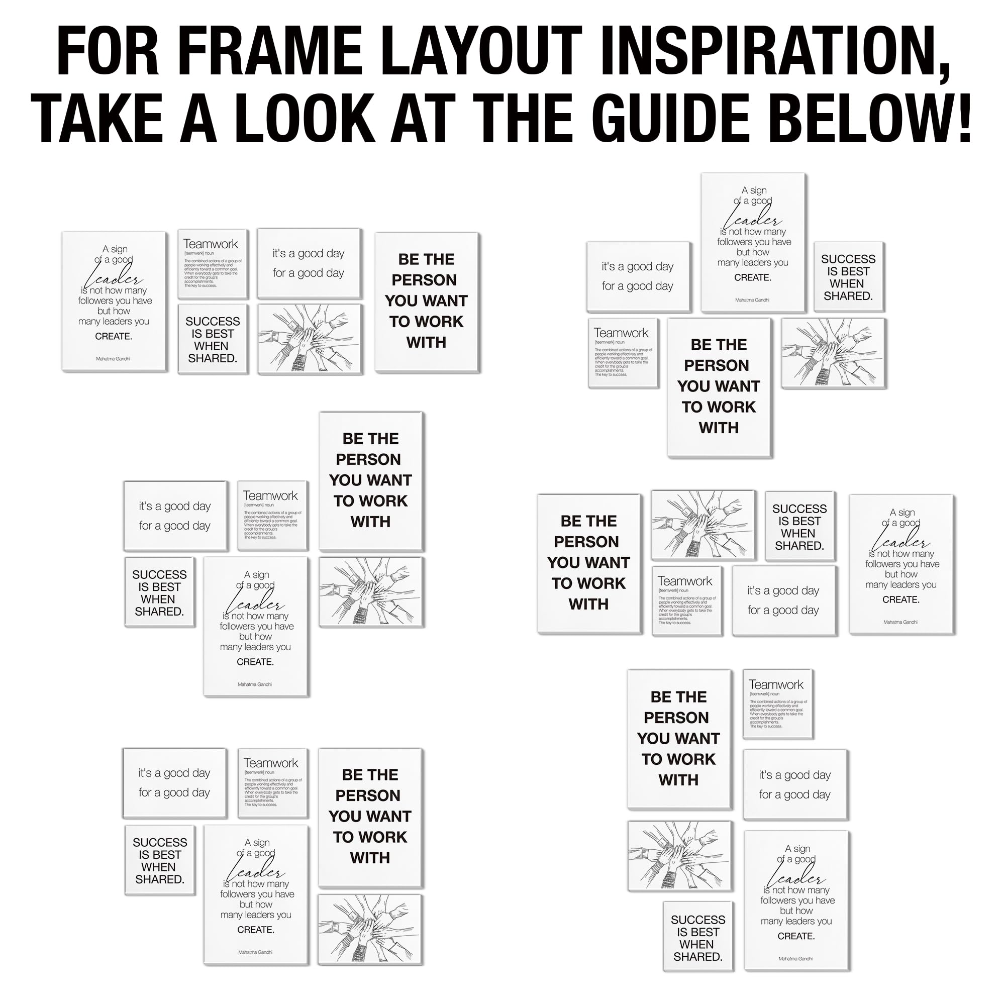 Snapklik.com : Teamwork Wall Art For Office Motivational Team Office ...