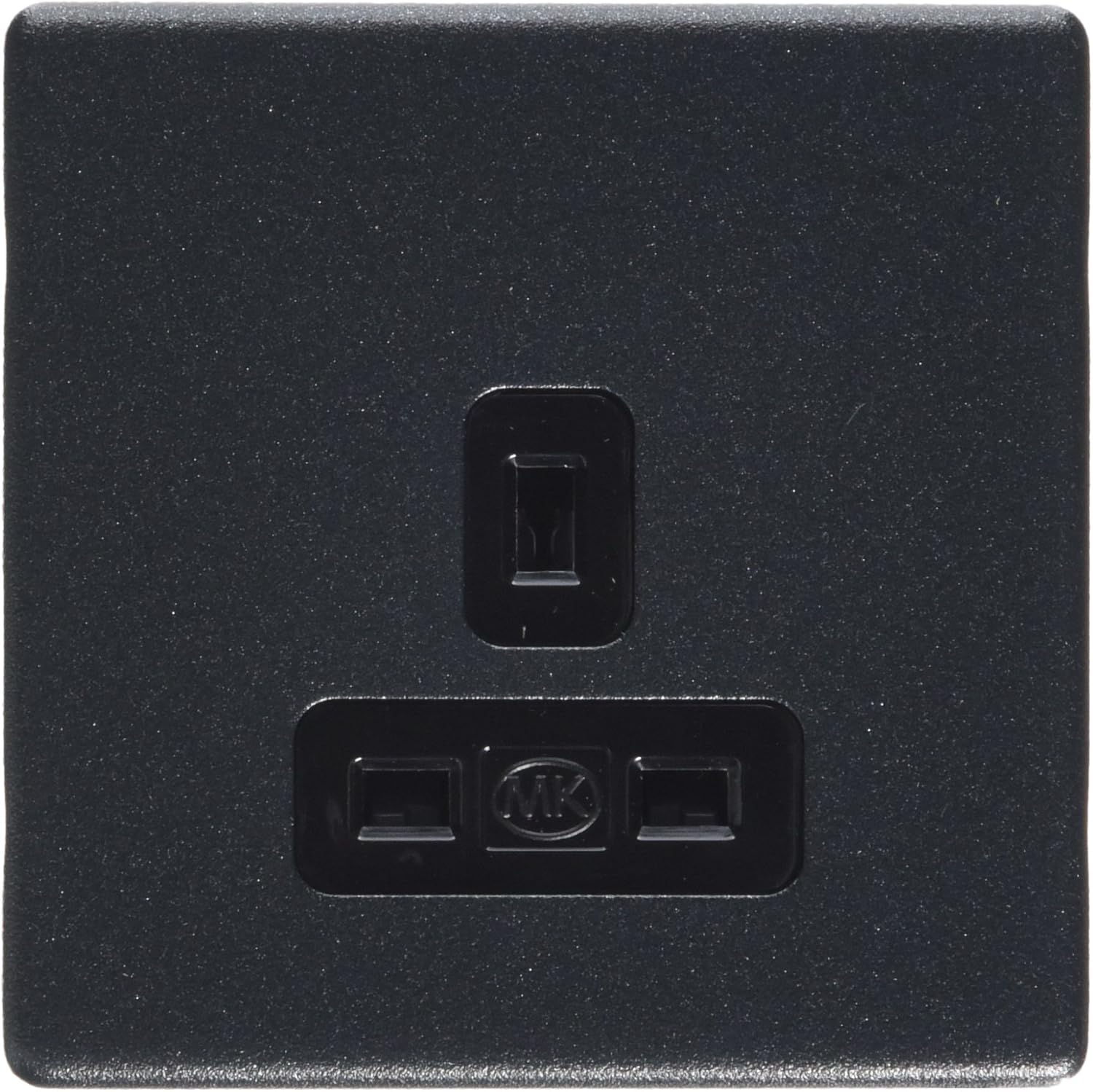 MK Aspect K24780LBKB 13A Single Unswitched Socket with Double Pole Dual ...
