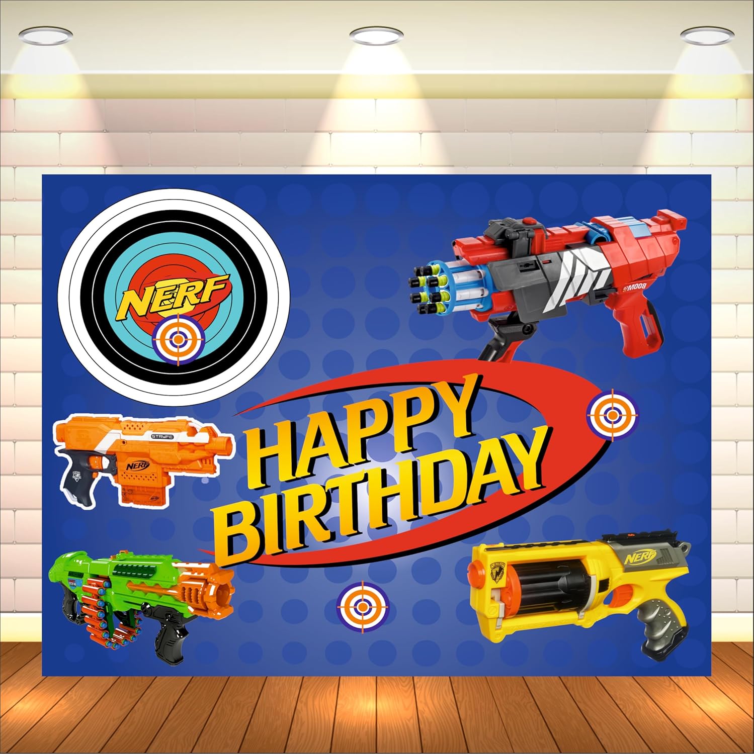 Party Baazaar Nerf Theme Backdrop | Backdrop for Birthday Decoration ...