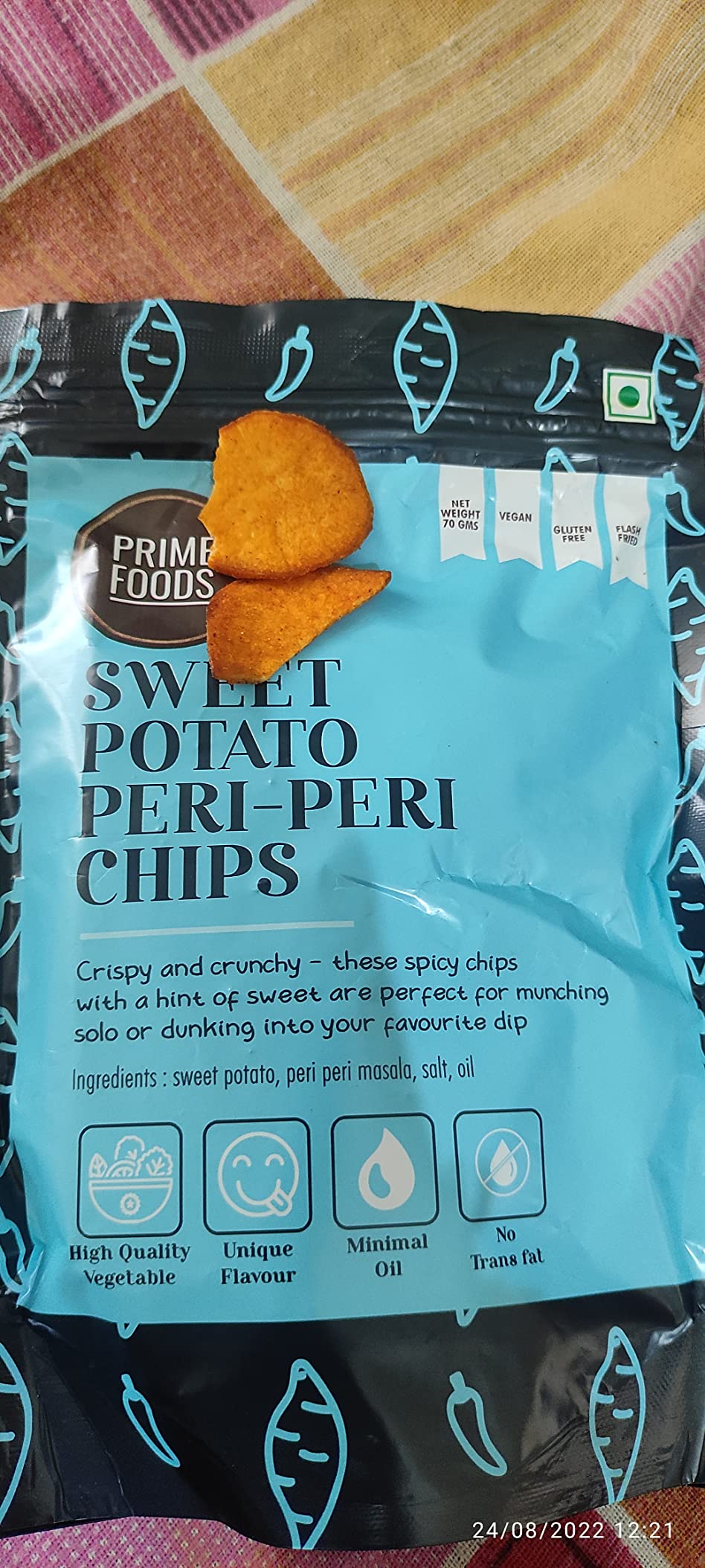 Prime Foods Sweet Potato Peri Peri Chips | Crispy Vacuum Fried Chips ...