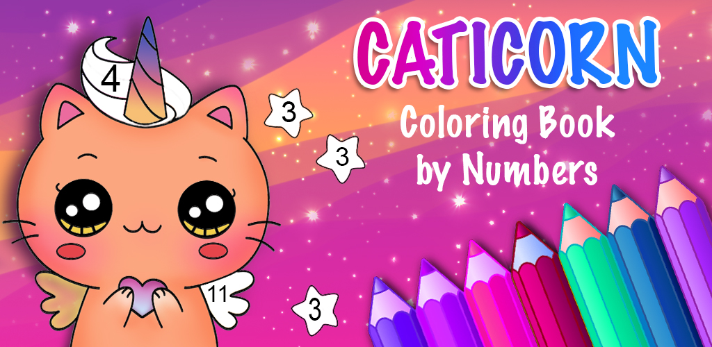 Caticorn Coloring Book By Numbers - App on Amazon Appstore
