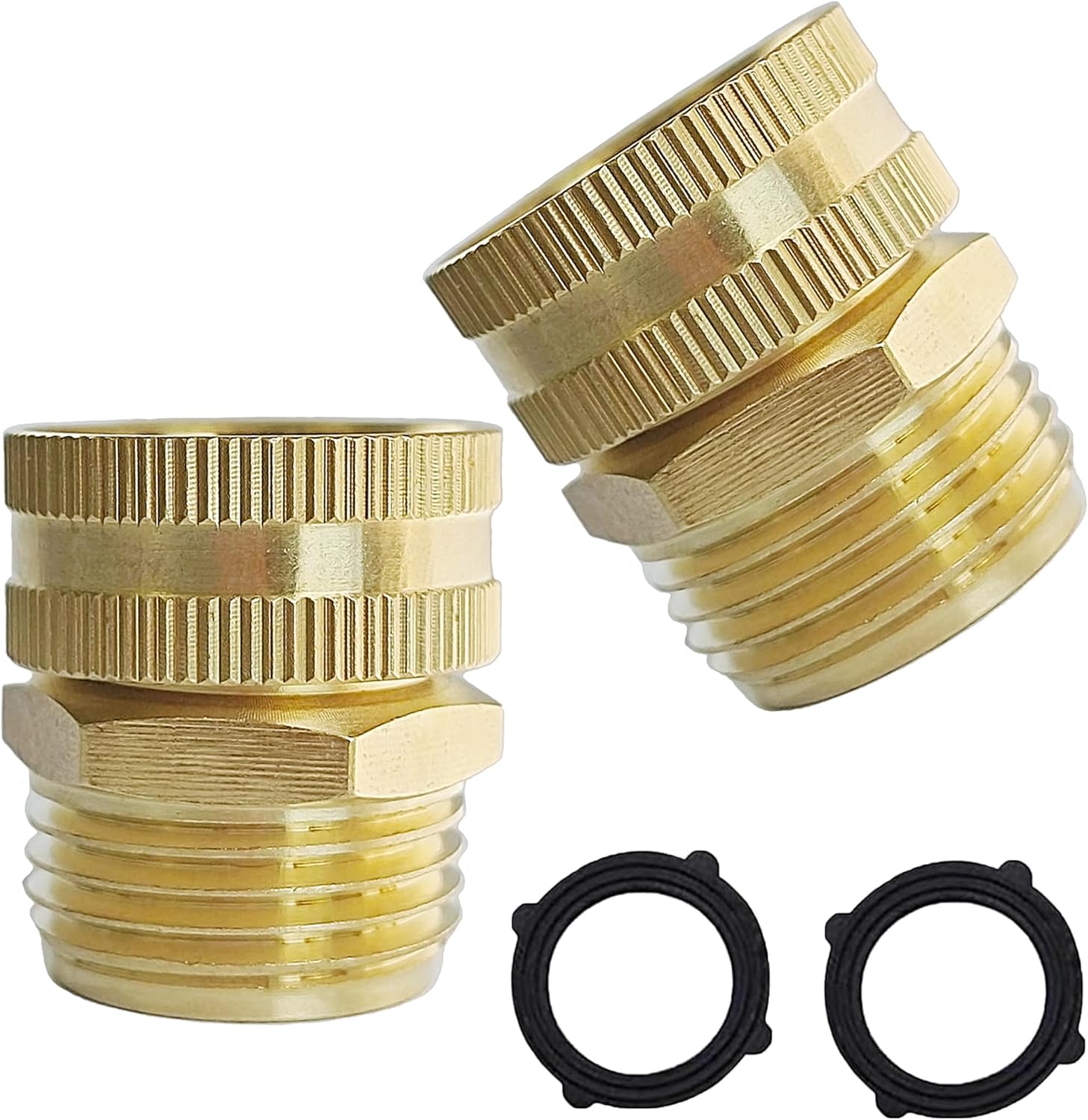 Amazon.com : AOPANDA Brass Garden Swivel Pipe Fitting 3/4" GHT Female x ...