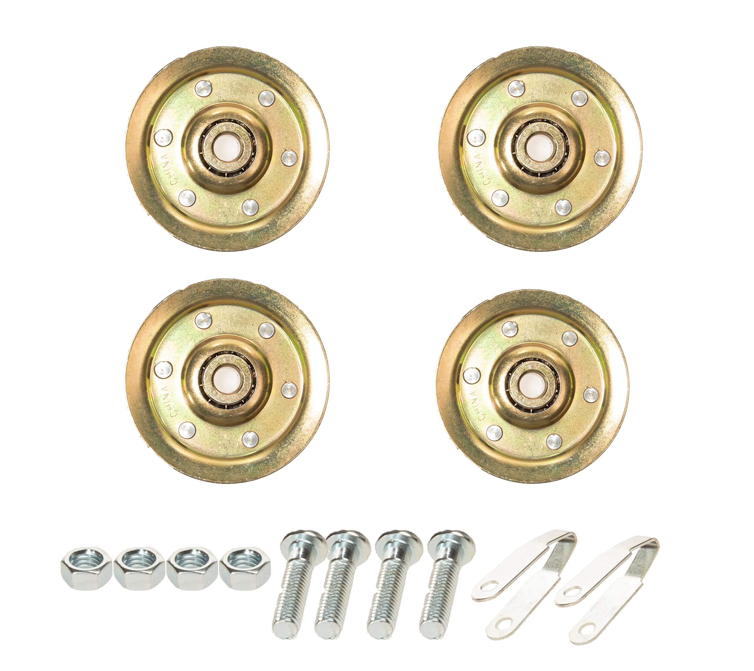 Plutreas 3" Heavy Duty Garage Door Pulley Kits 3/8" Arbor 200LB Load ...