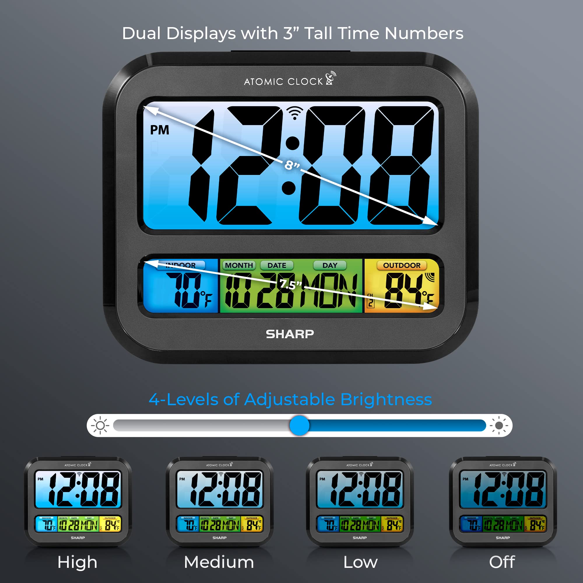 Snapklik.com : Sharp Atomic Clock