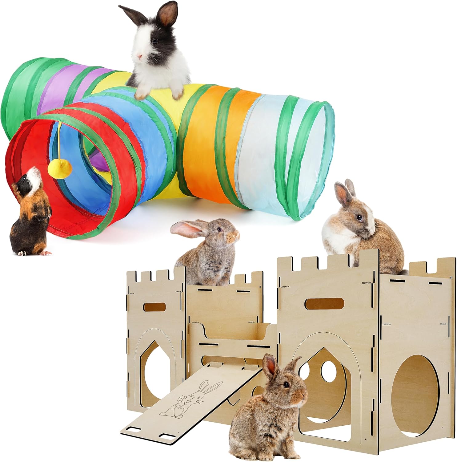 Amazon.com : HIIMALEX Bundle Sales - Extra Large Bunny Castle ...