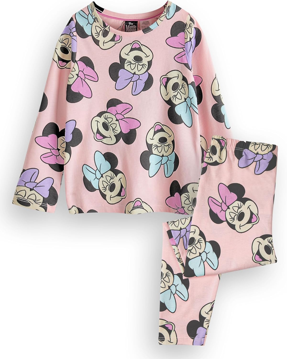 Amazon.com: Disney Minnie Mouse Girls Pajama Set | Kids Long Sleeve ...