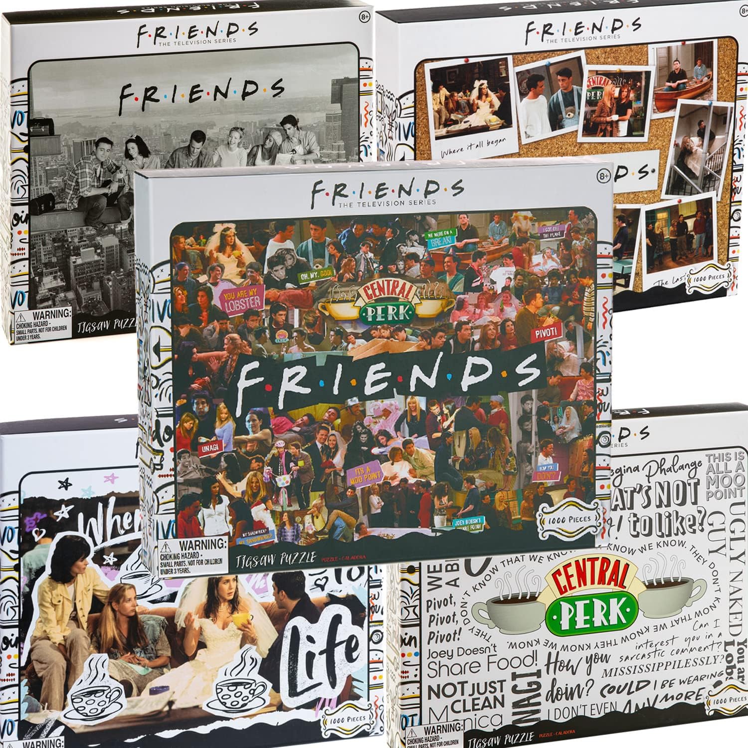 Amazon.com: Friends Puzzle for Adults Bundle - 5 Friends TV Show Cool ...