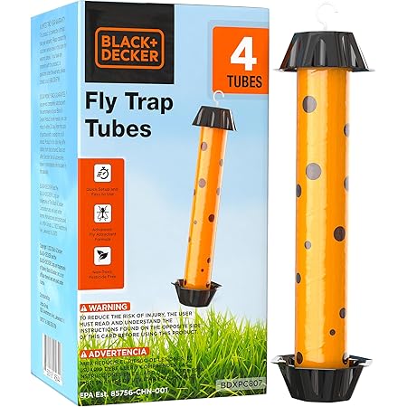 Amazon.com : BLACK+DECKER Fly Traps Outdoor & Fly Trap Tubes for ...