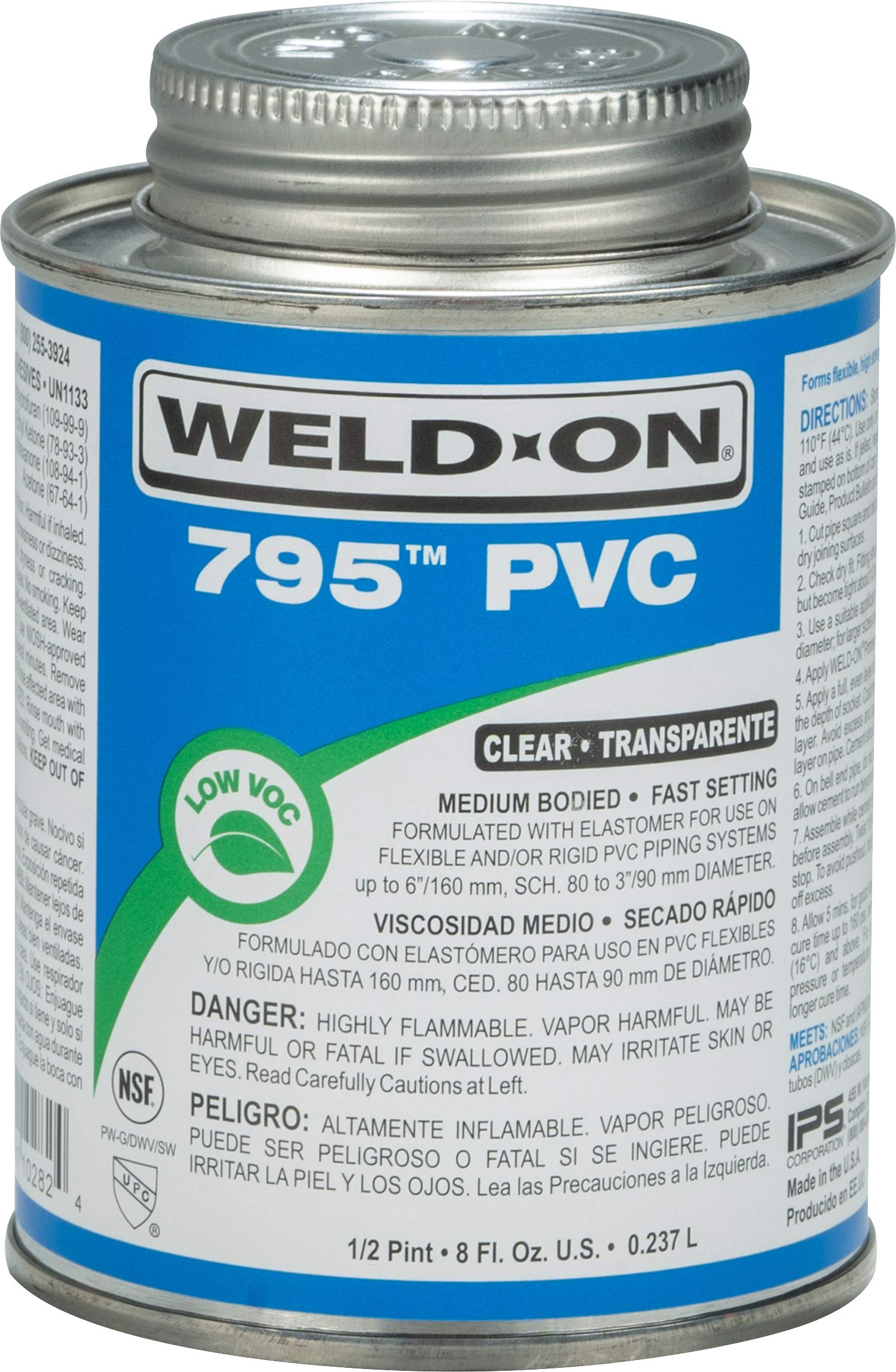 Snapklik.com : Weld-On 10282 795 Flex PVC Medium-Bodied Plumbing-Grade ...