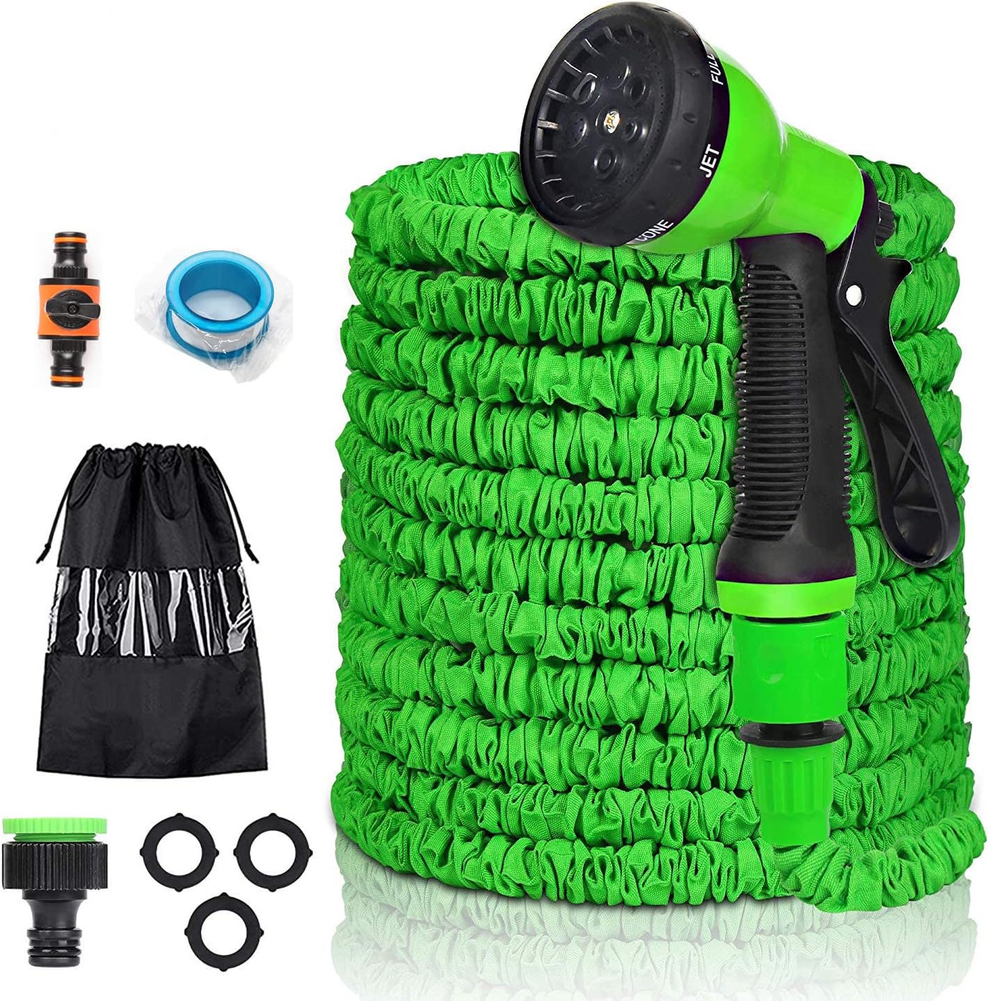 Garden Hose Pipe 50FT, Expandable Garden Hose with 8 Modes Hose Pipe ...