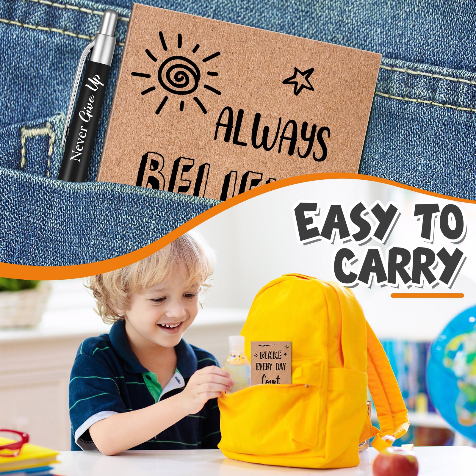 Snapklik.com : Yeaqee 72 Pcs Motivational Pens Notepads Gifts Set ...