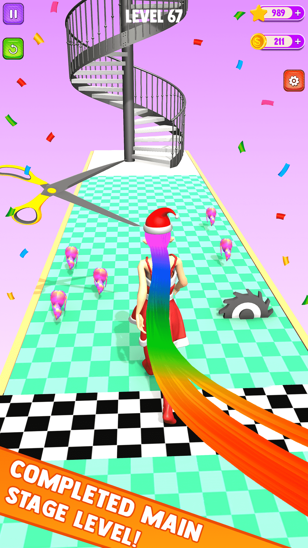 Hair challenge run for epic fun 3d runner Dancing hair Game 2024 new ...