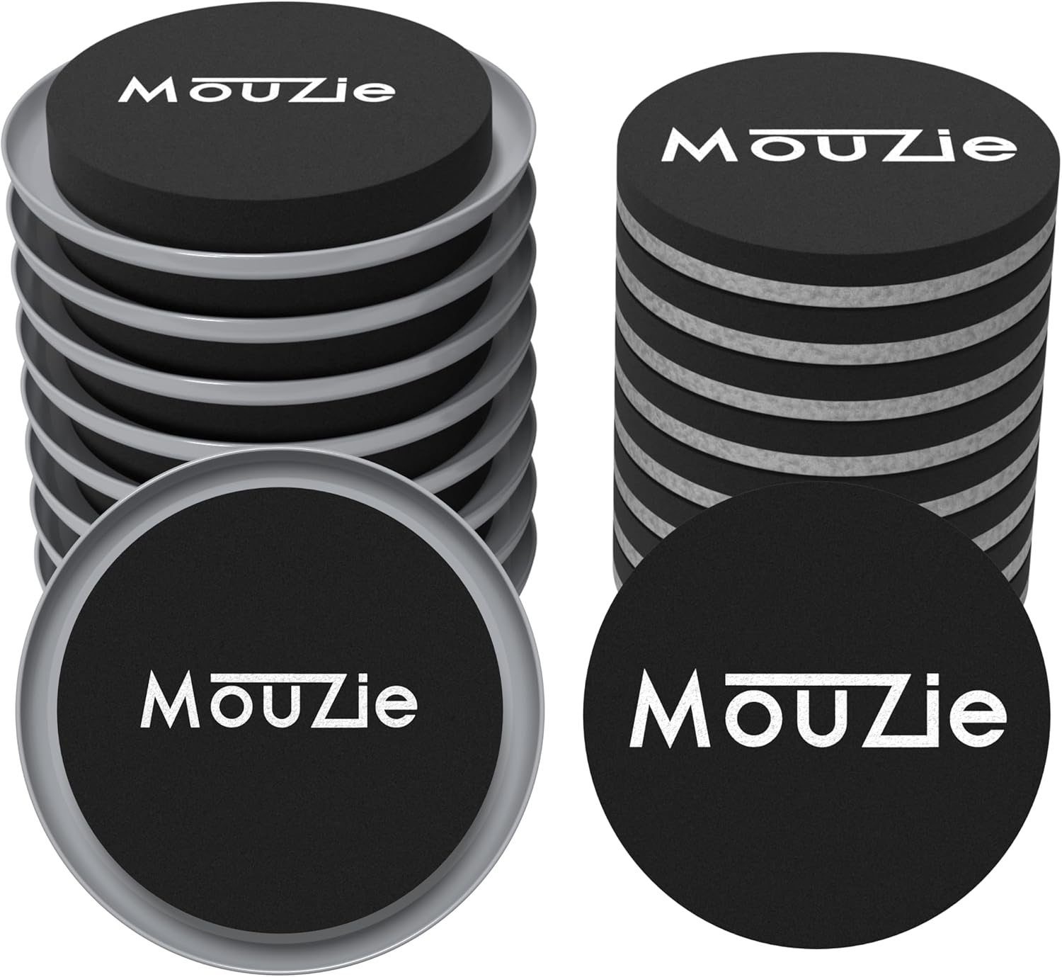 Amazon.com: 8+8 Grey 3 1/2 Inch Reusable Heavy-Duty Mover Large ...