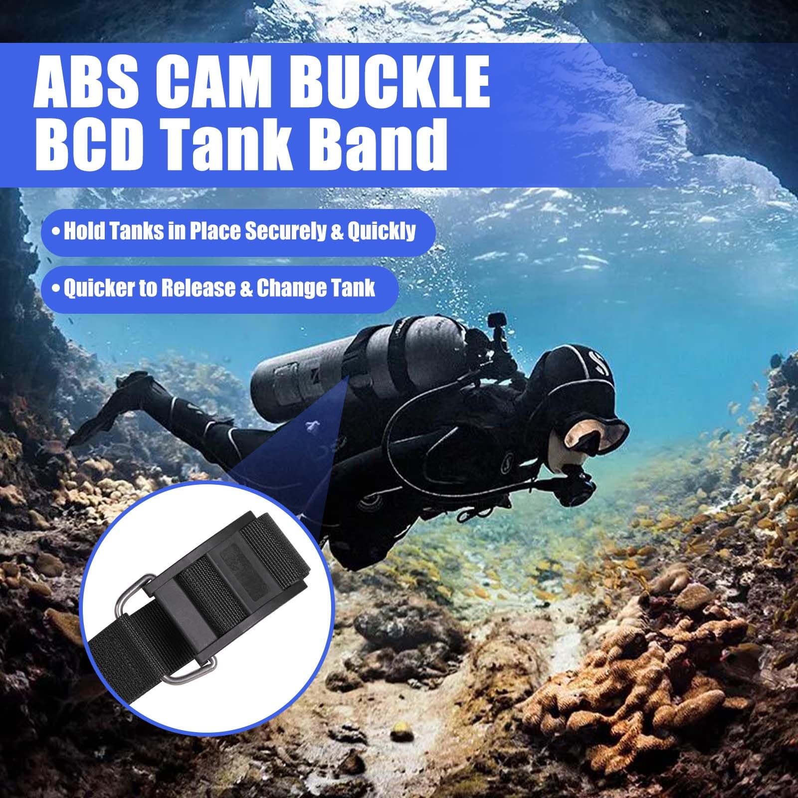 Oxygen Tank Scuba Diving Tank Band Cam Strap Dive Air Cylinder Straps ...