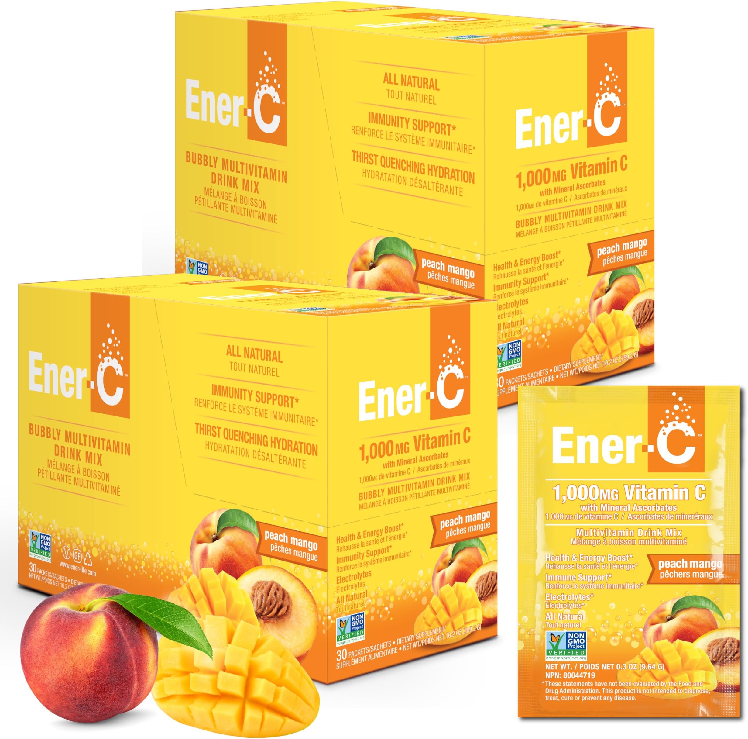 Amazon.com: Ener-C Multivitamin Drink Mix - Vitamin Packets for Water ...