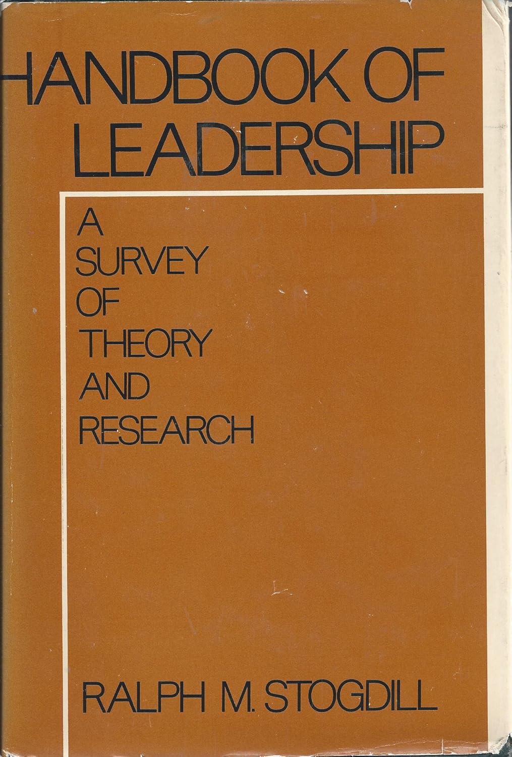 Handbook of leadership;: A survey of theory and research: Stogdill ...
