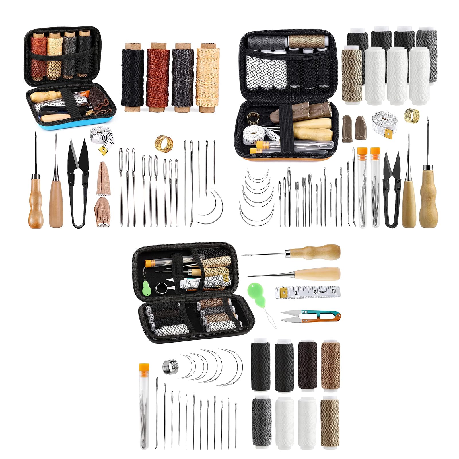Amazon.com: Leather Sewing Kit, Leather Working Tools and Supplies ...