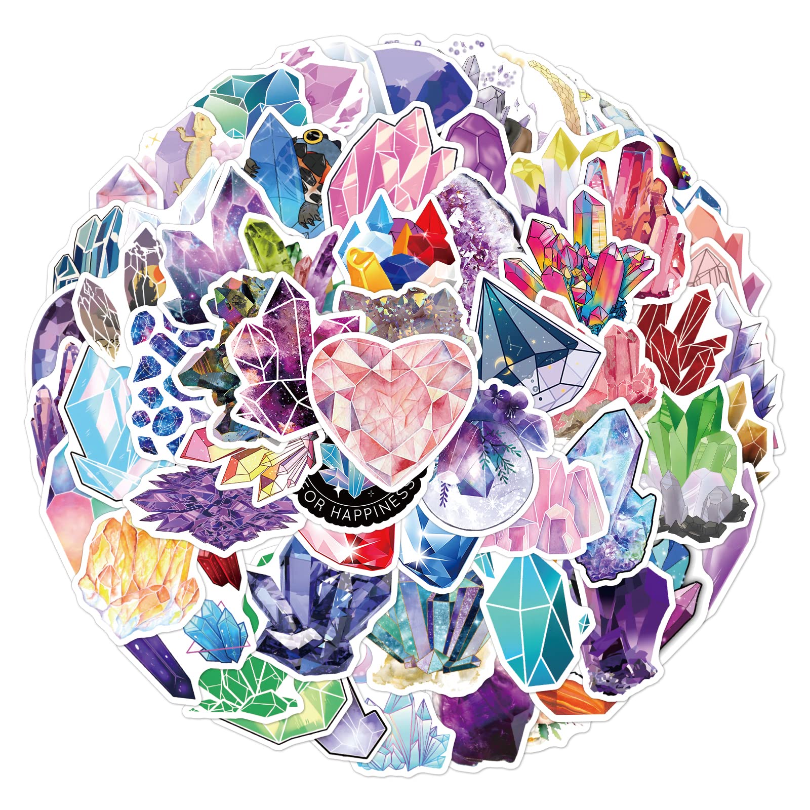 Amazon.com: TIESOME 100Pcs Crystal Stickers, New Crystal Personalized ...