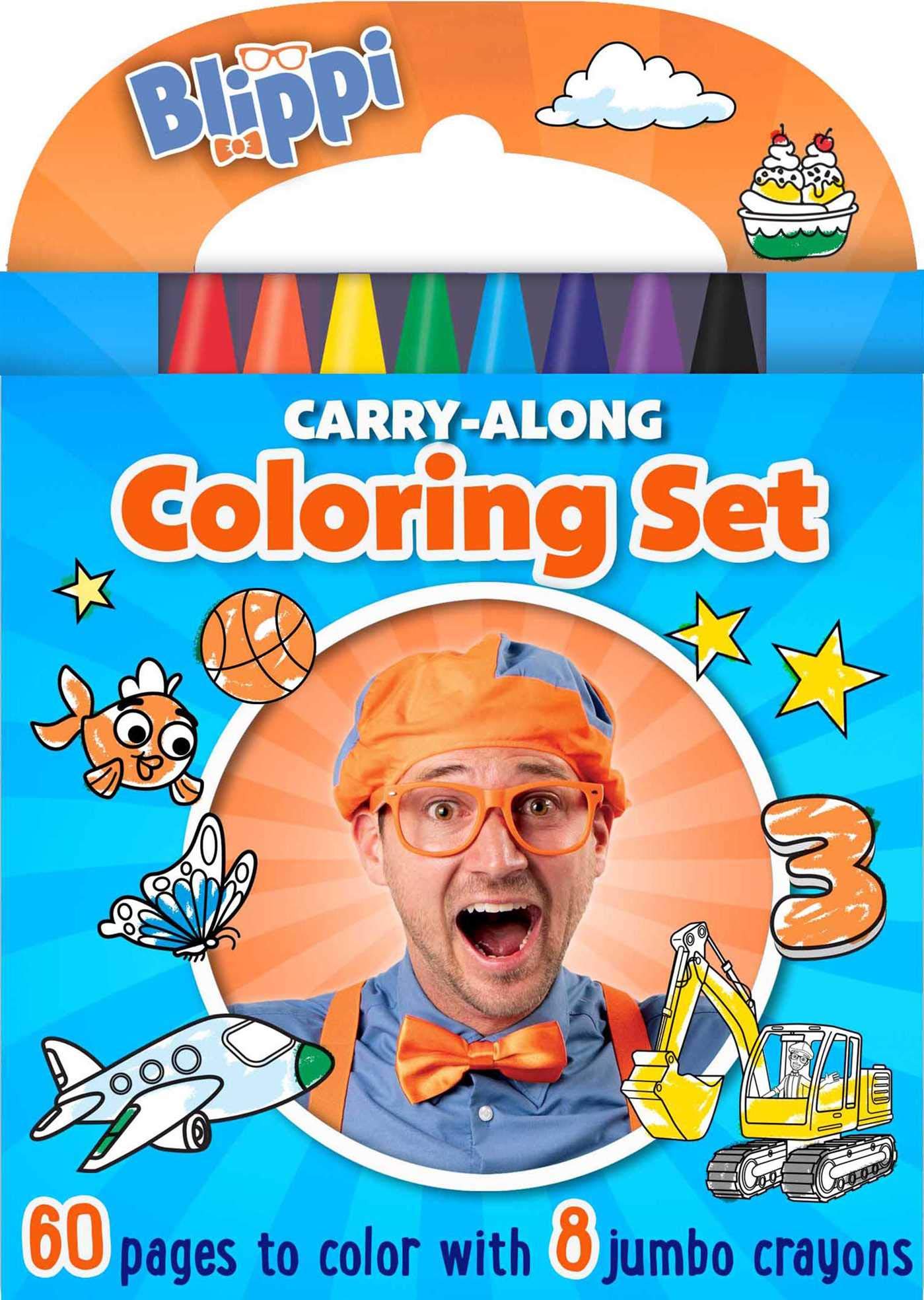 Blippi: Carry-Along Coloring Set: Editors of Studio Fun International ...