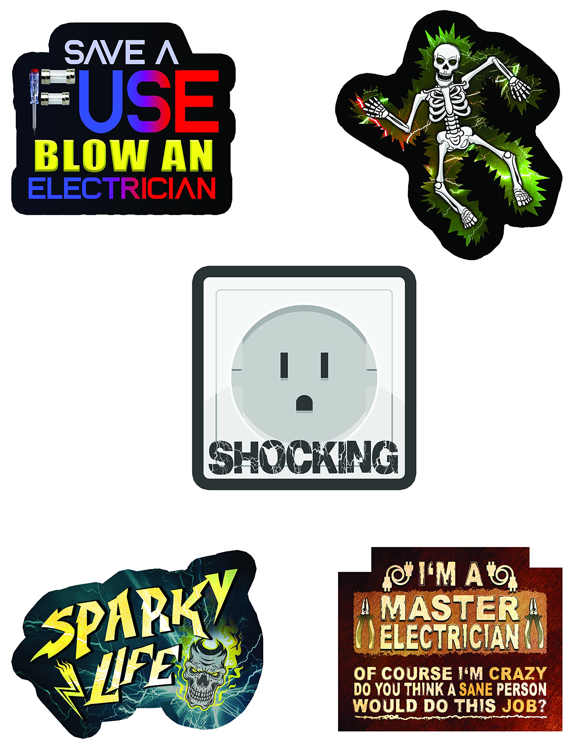 Electrician Funny Stickers Funny Electrician Hard Hat Stickers