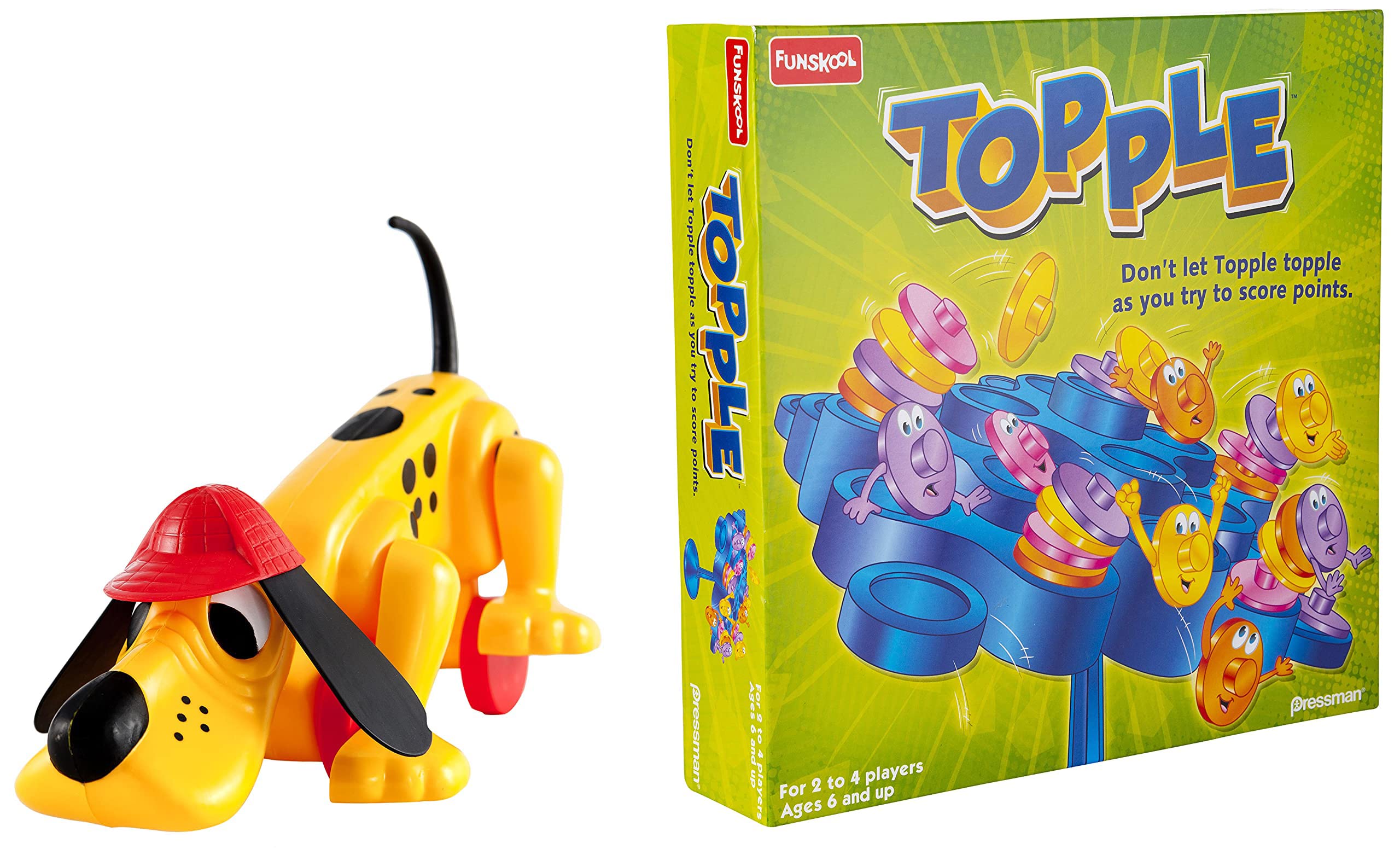 Buy Giggles Funskool Digger The Dog & Funskool Games - Topple ...