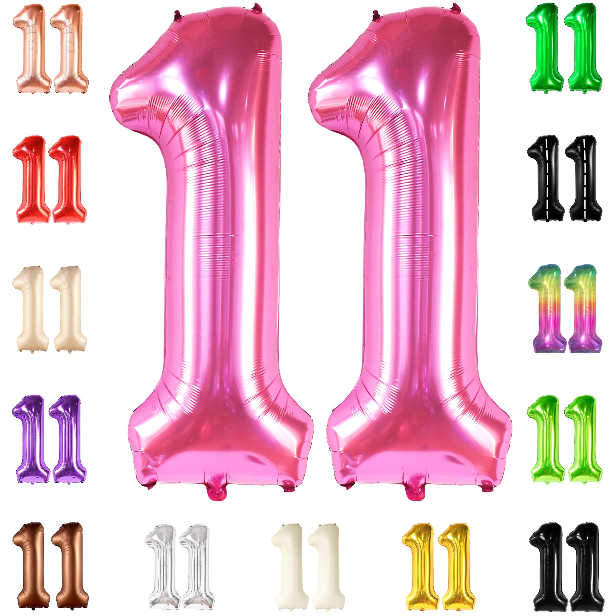Snapklik.com : Giant Hot Pink 5 Balloon Number - 40 Inch 11th Birthday ...