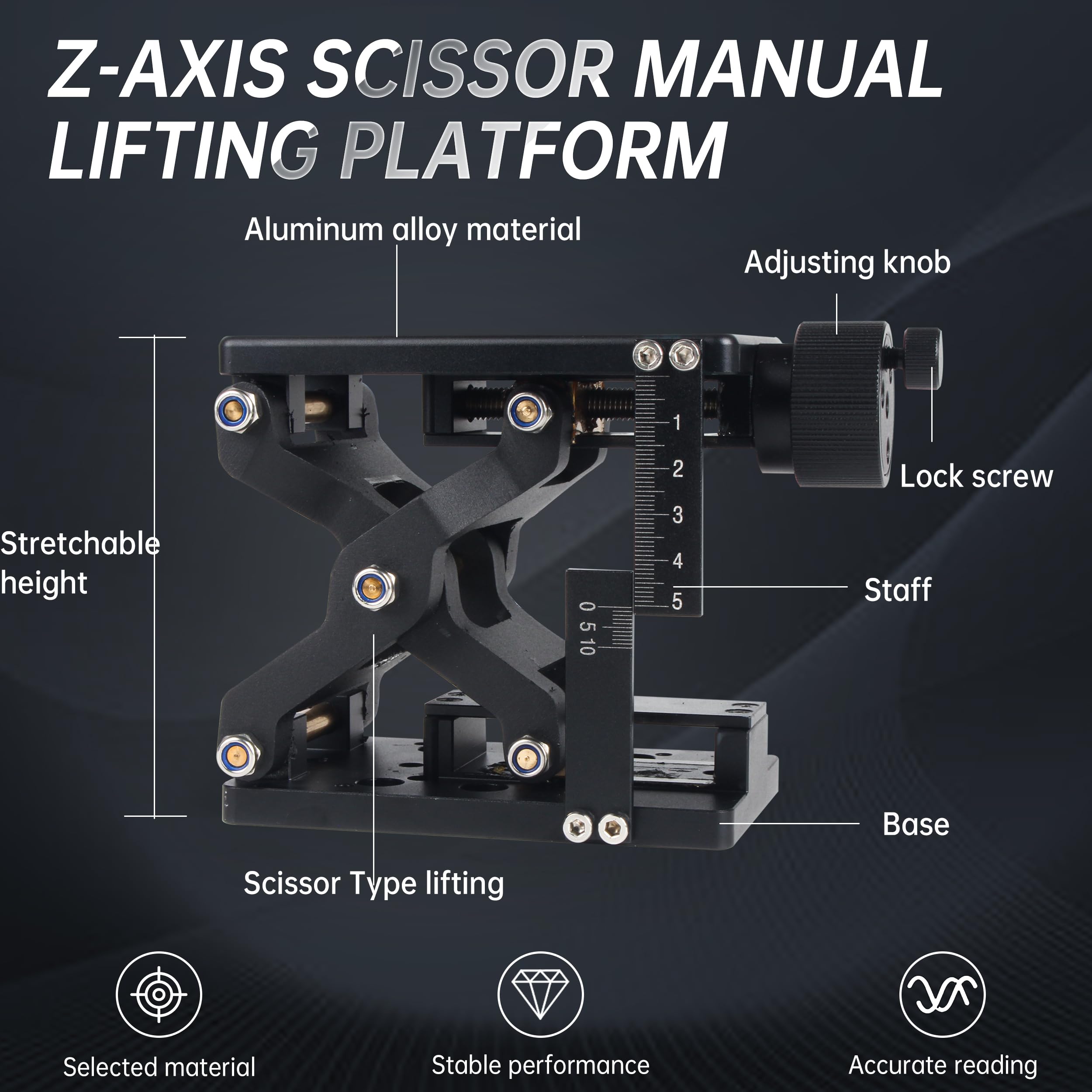 Snapklik.com : RATTMMOTOR HTZ120 Z-Axis Lifting Platform, Rotation ...