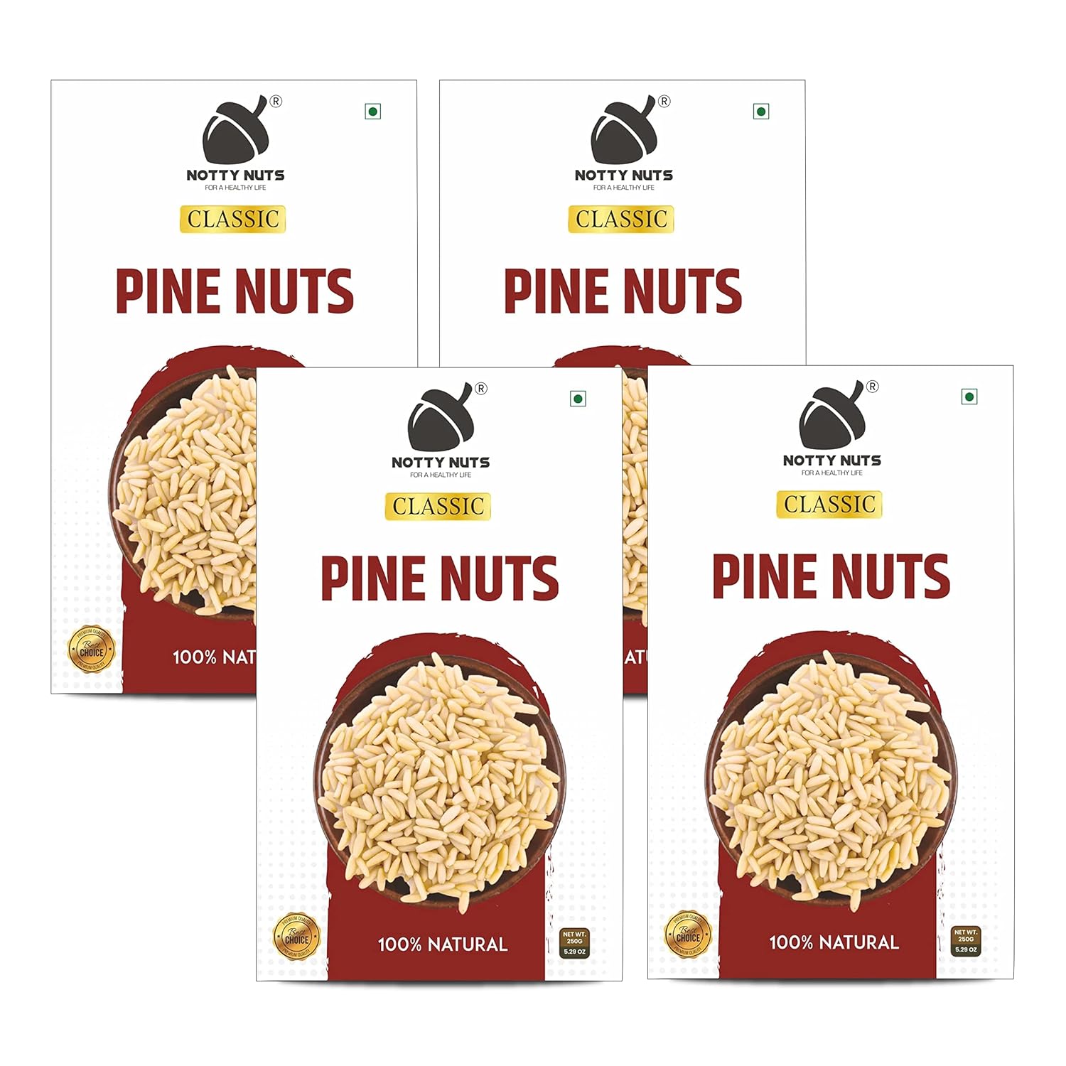 Notty Nuts -FOR A HEALTHY LIFE 100% Natural Pine Nuts 1Kg | Without Shell | Chilgoza Giri ...