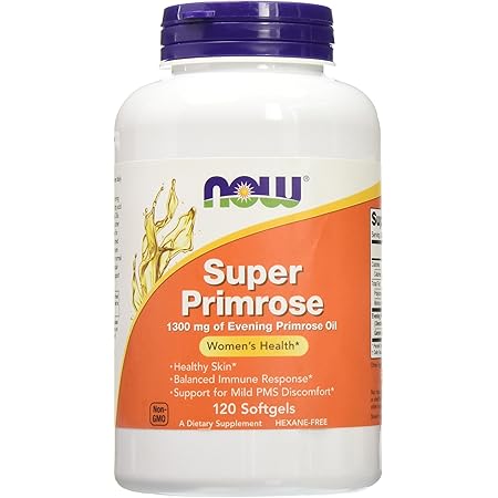 Amazon.com: Now Foods Super Primrose 1300mg, 120 gels (Pack of 2 ...