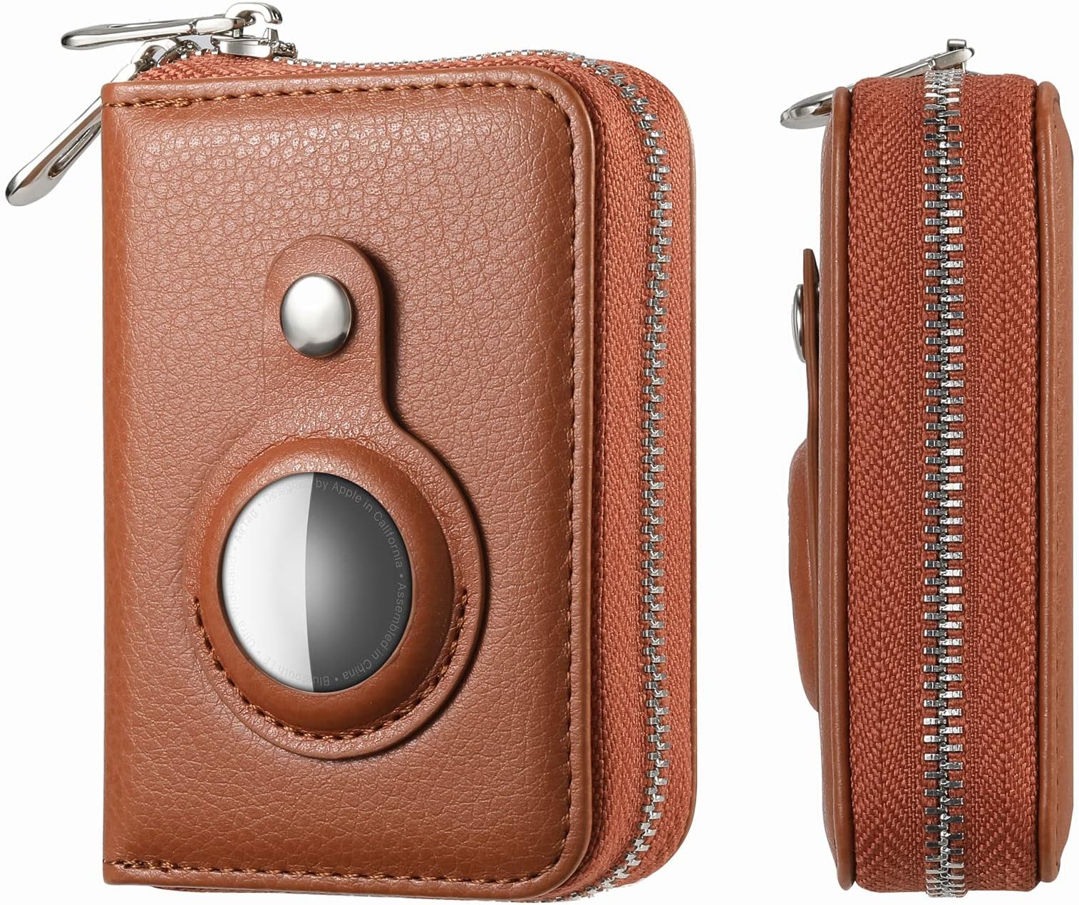 Amazon.com: TopFunny AirTag Credit Card Holder Wallet for Men Women Air ...