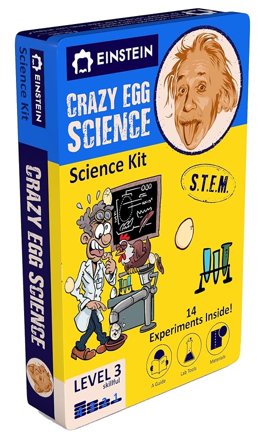 Buy Einstein’s Crazy Egg Science LAB Science Kit for Kids. STEM for ...